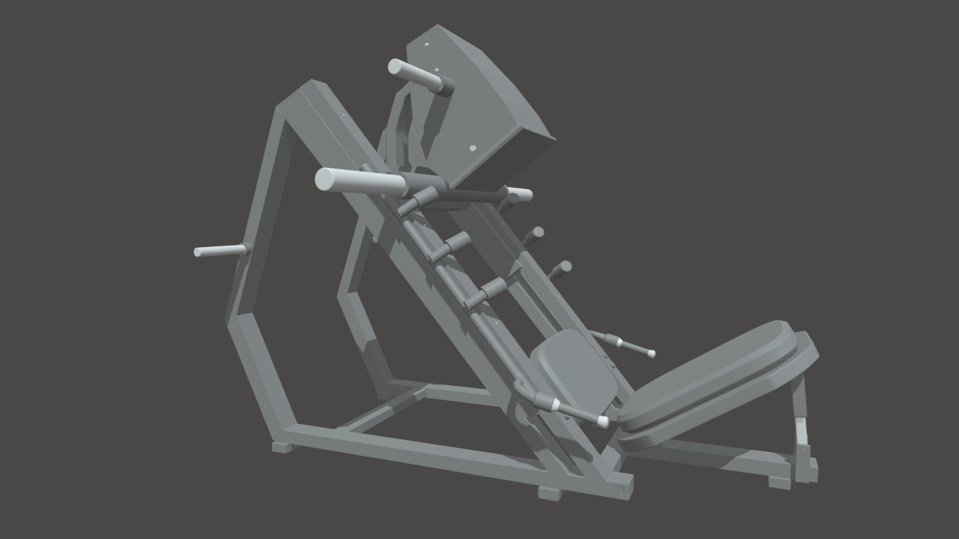 Low Poly Leg Press 3D Model - TurboSquid 2036799