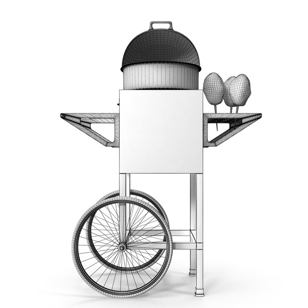modelo 3d Máquina de algodón de azúcar de la vendimia - TurboSquid 1229555
