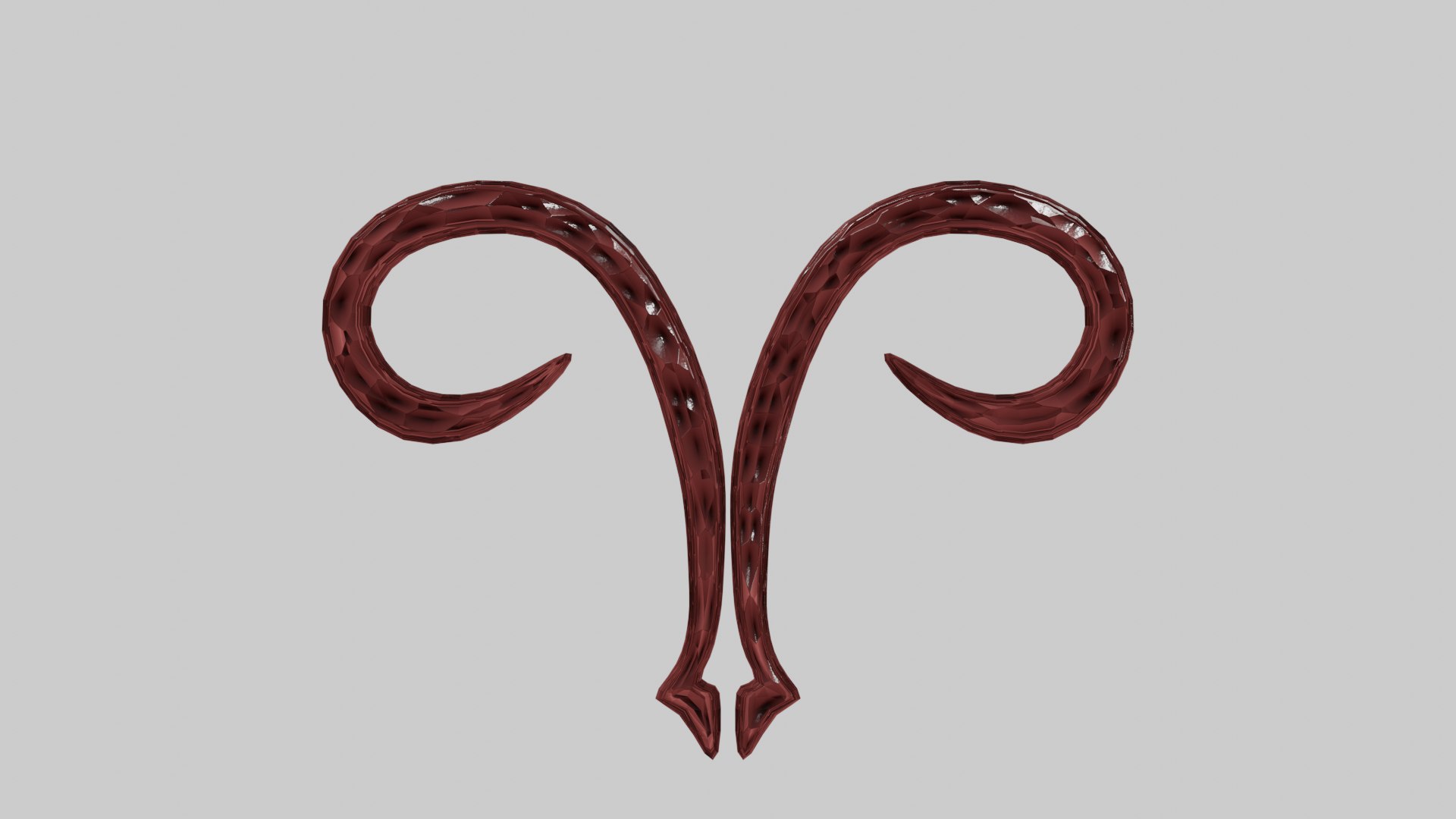 3D Aries Zodiac Sign Crystal model - TurboSquid 2043997