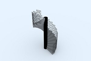 Download 3D Spiral Staircase STL Models - TurboSquid