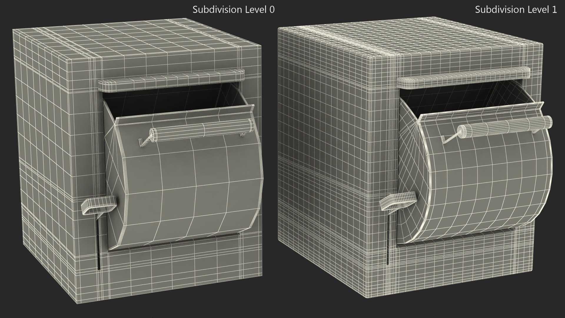 3D Drop Box Open Model - TurboSquid 2029397