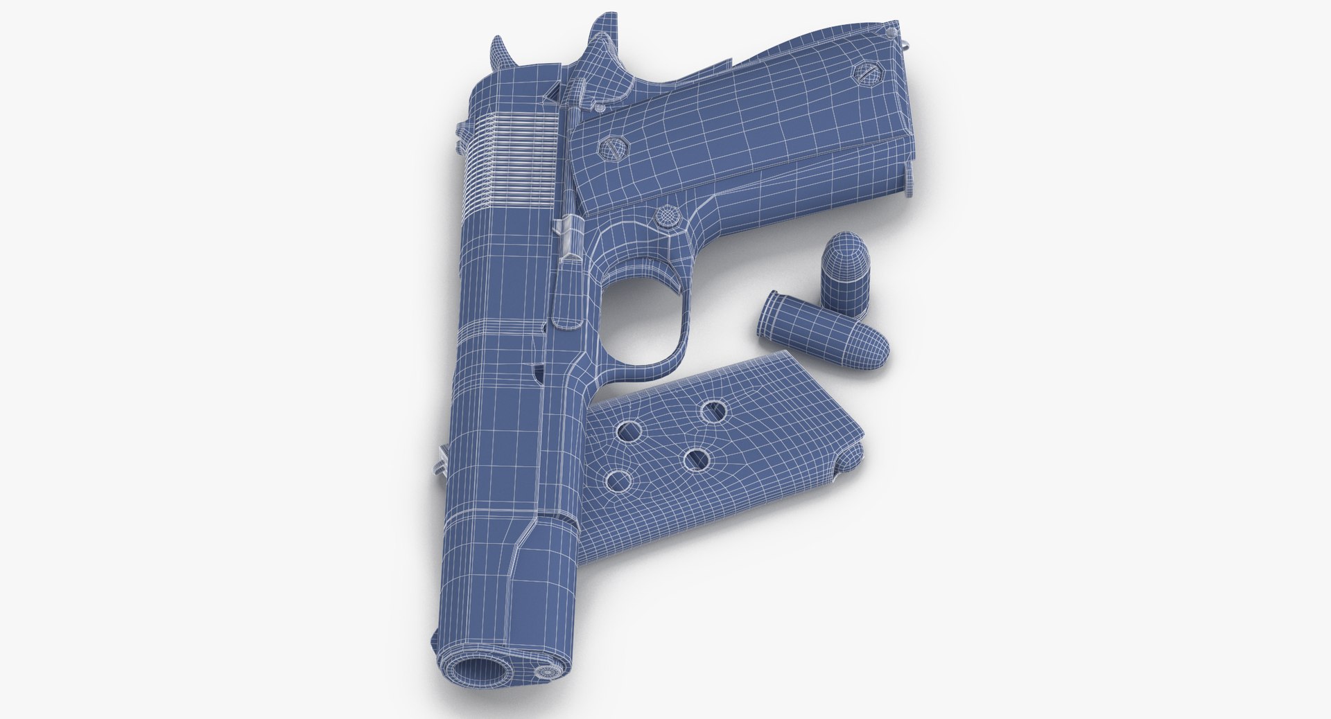 3D Colt M1911 Magazine Bullets - TurboSquid 1271721