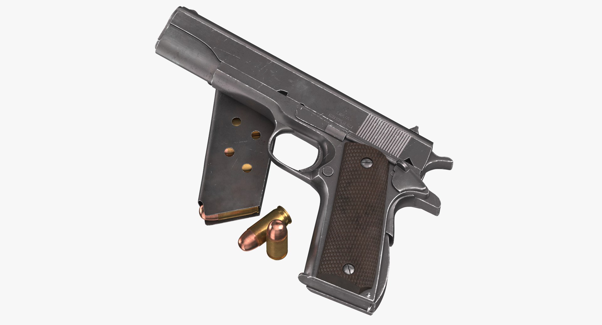 3D Colt M1911 Magazine Bullets - TurboSquid 1271721