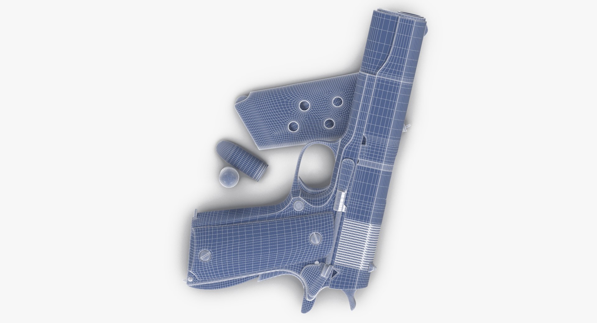 3D Colt M1911 Magazine Bullets - TurboSquid 1271721