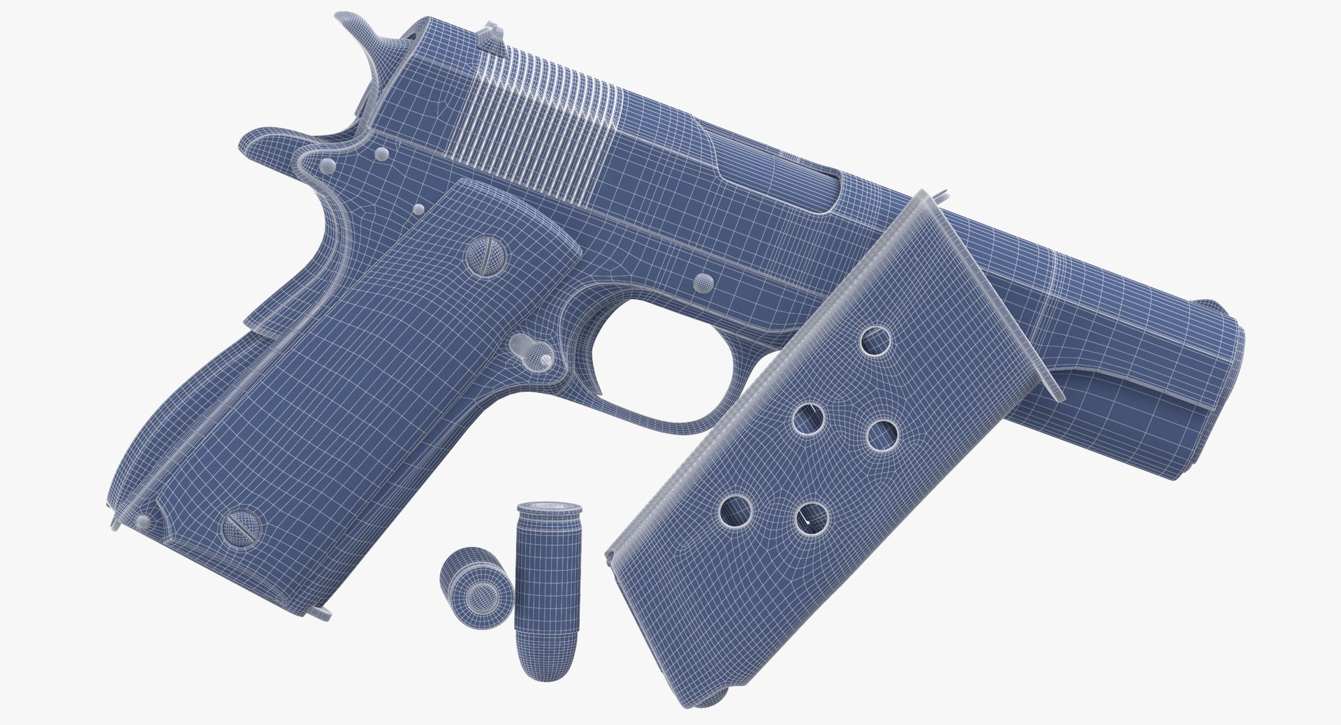 3D Colt M1911 Magazine Bullets - TurboSquid 1271721