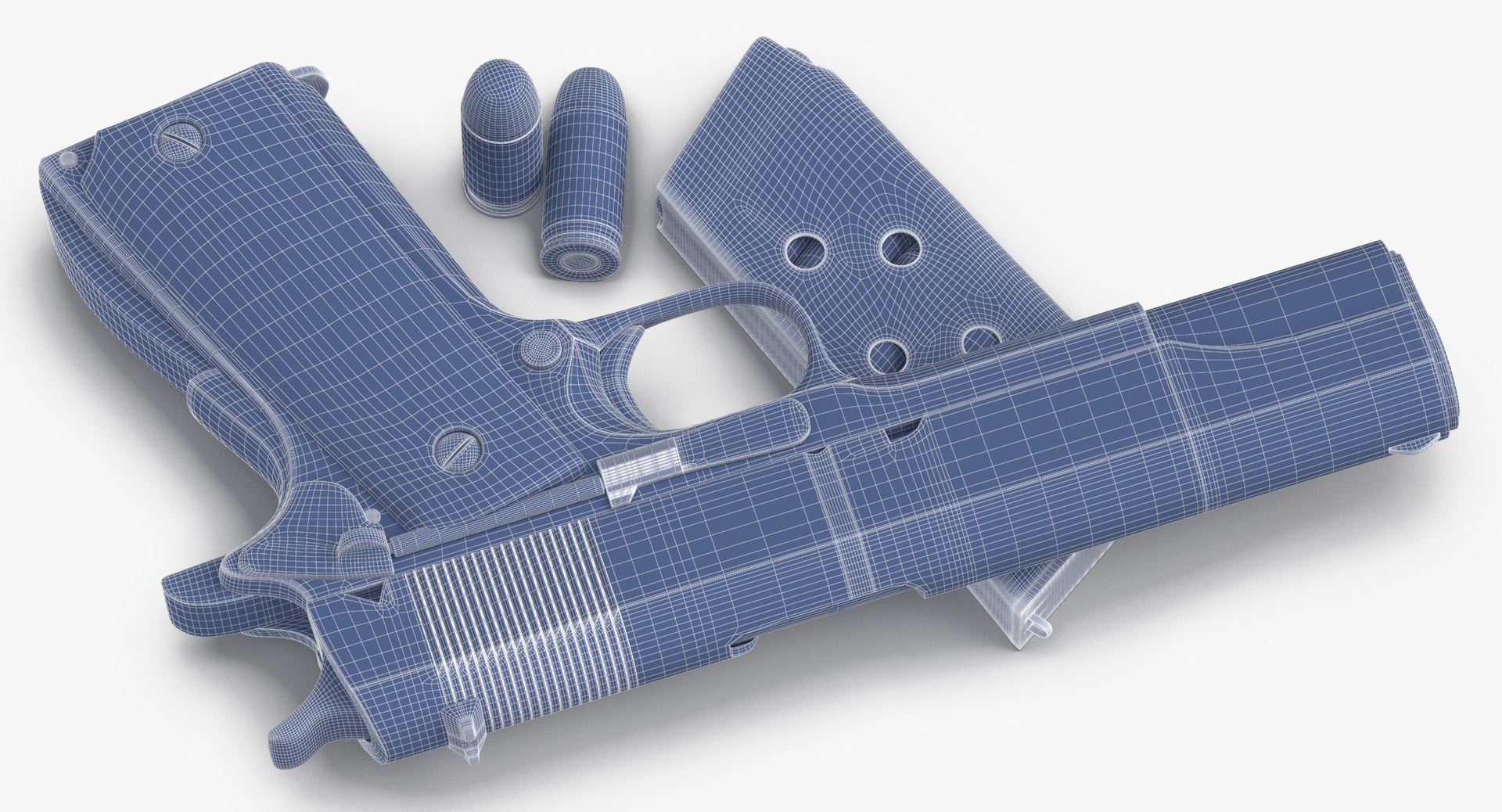 3D Colt M1911 Magazine Bullets - TurboSquid 1271721