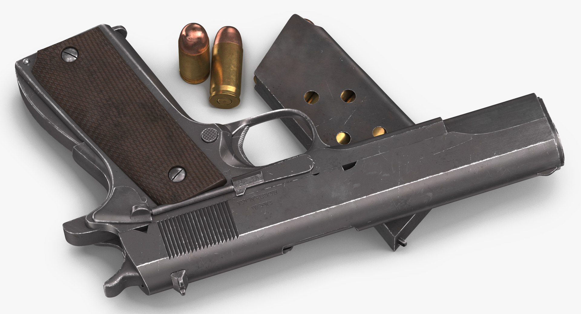 3D Colt M1911 Magazine Bullets - TurboSquid 1271721