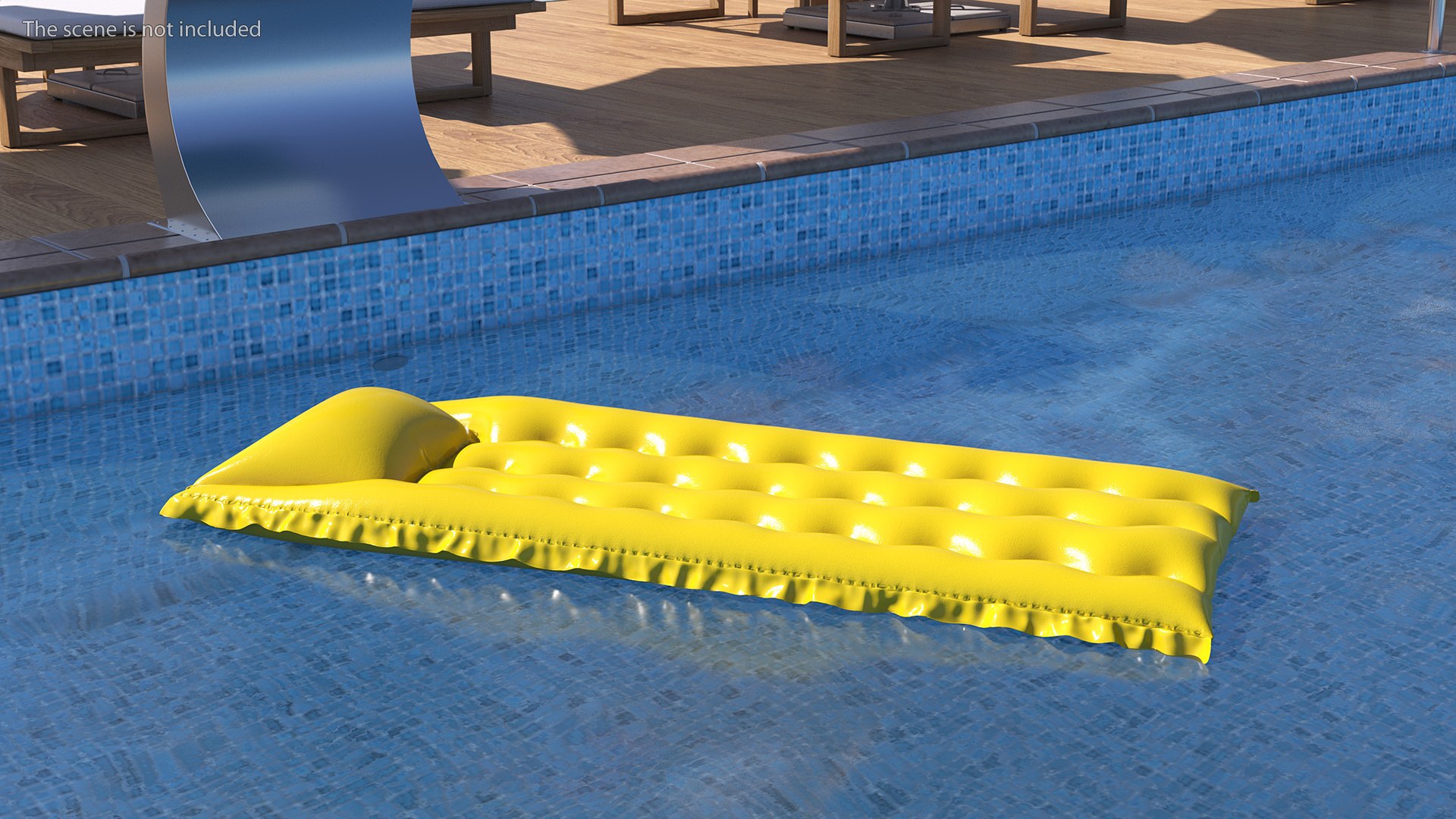 Inflatable Beach Air Mattress 3D - TurboSquid 2146551