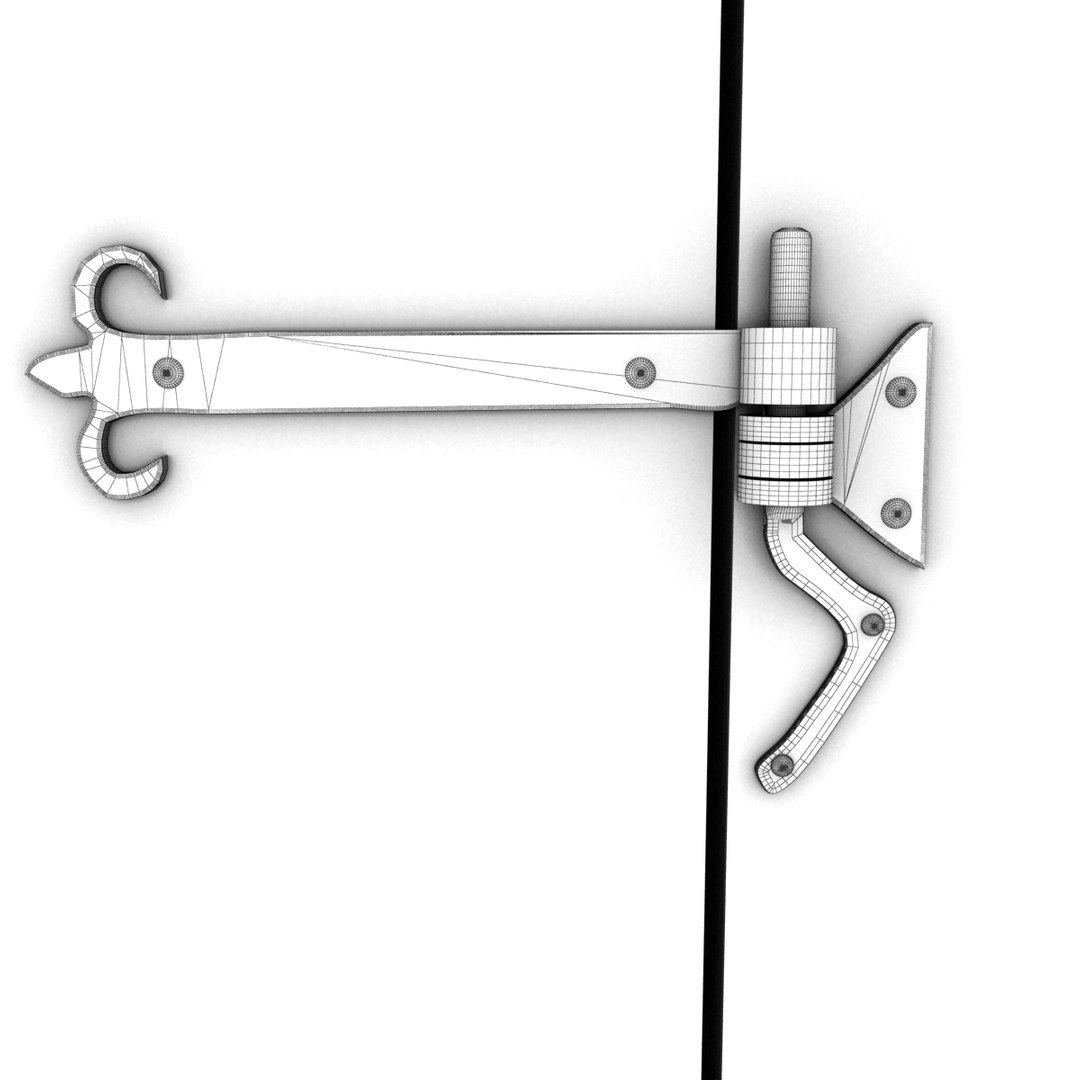 3ds Max Old Door Hinges