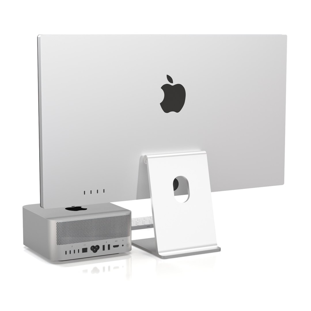 3D Apple Studio Display Set PBR - TurboSquid 2236637