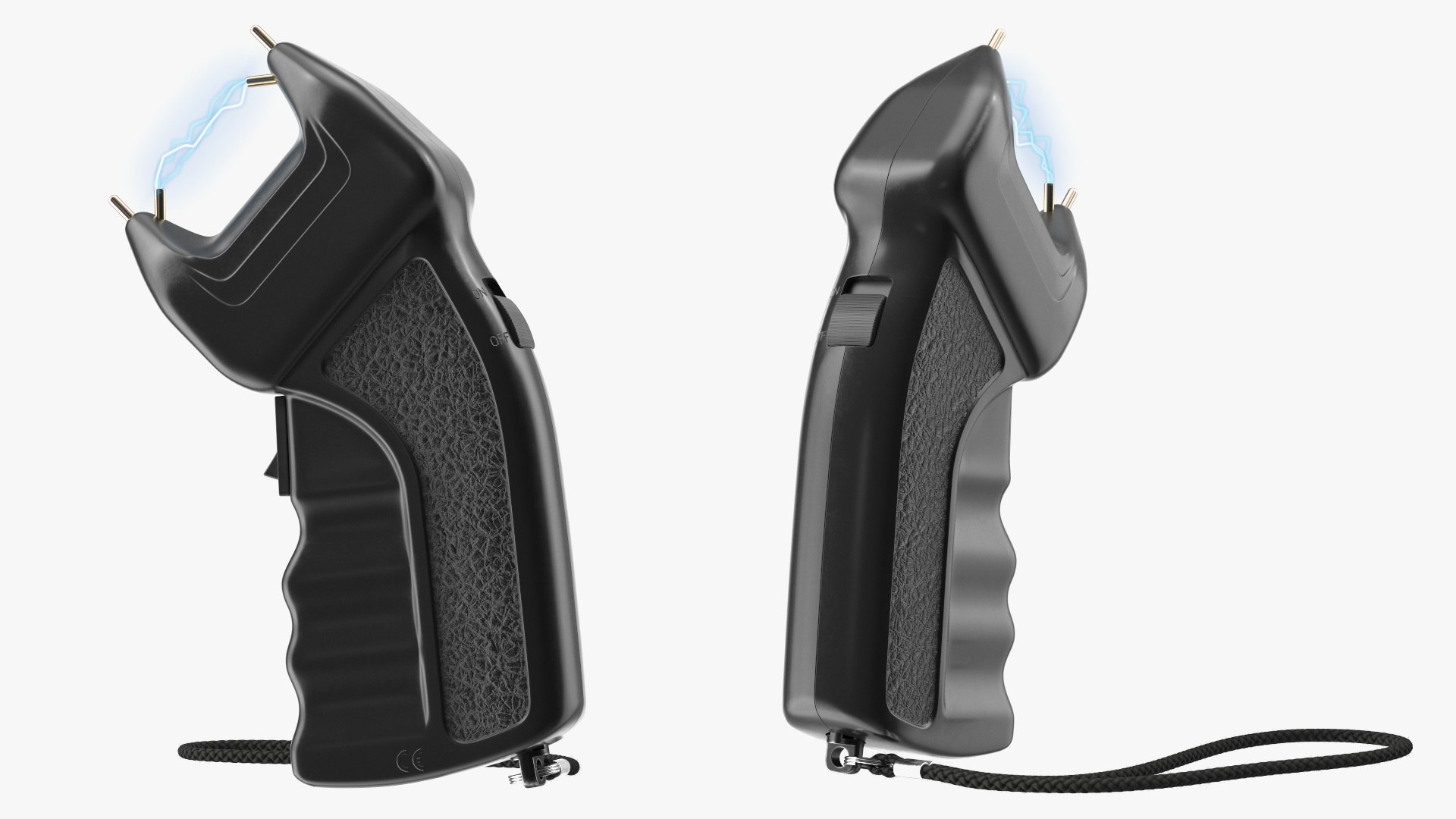 3D Professional Stun Gun With Electrical Charge Fur Model - TurboSquid ...