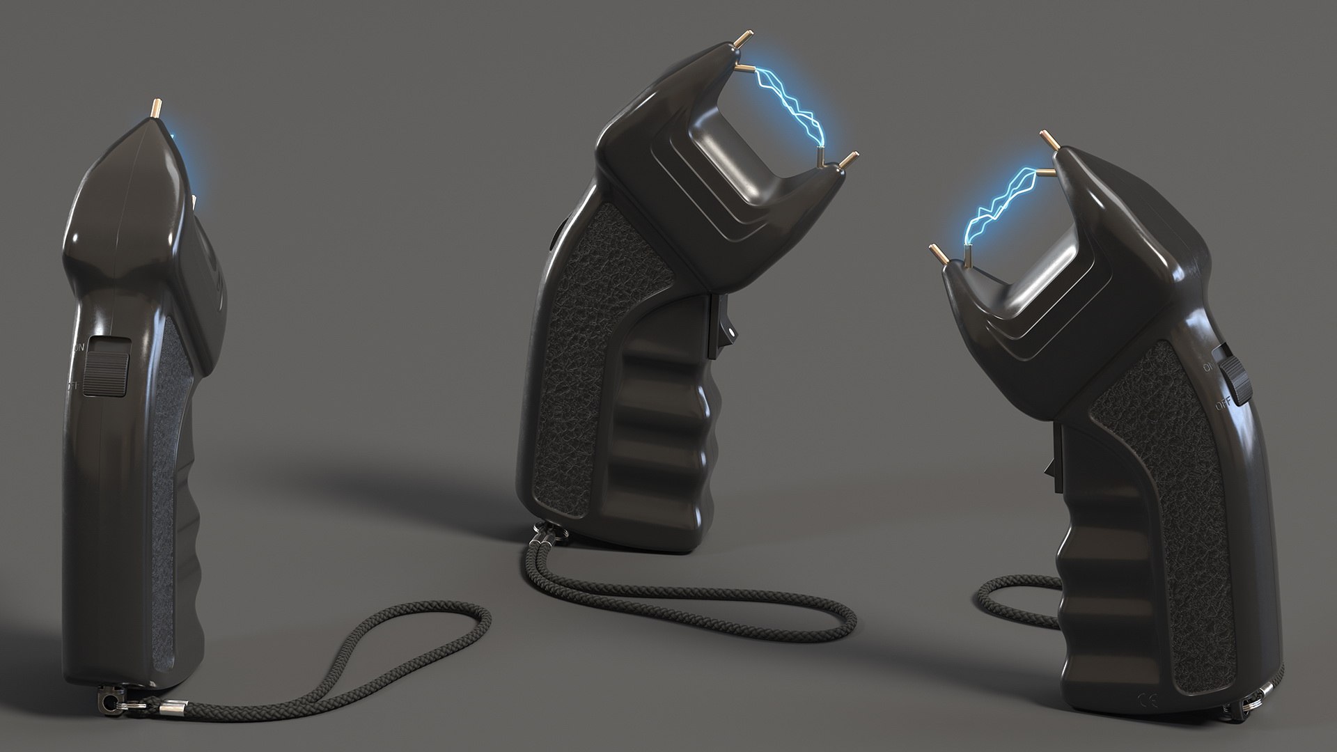 3D Professional Stun Gun With Electrical Charge Fur Model - TurboSquid ...