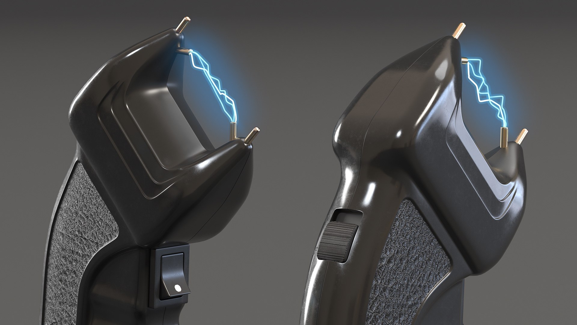 3D Professional Stun Gun With Electrical Charge Fur Model - TurboSquid ...