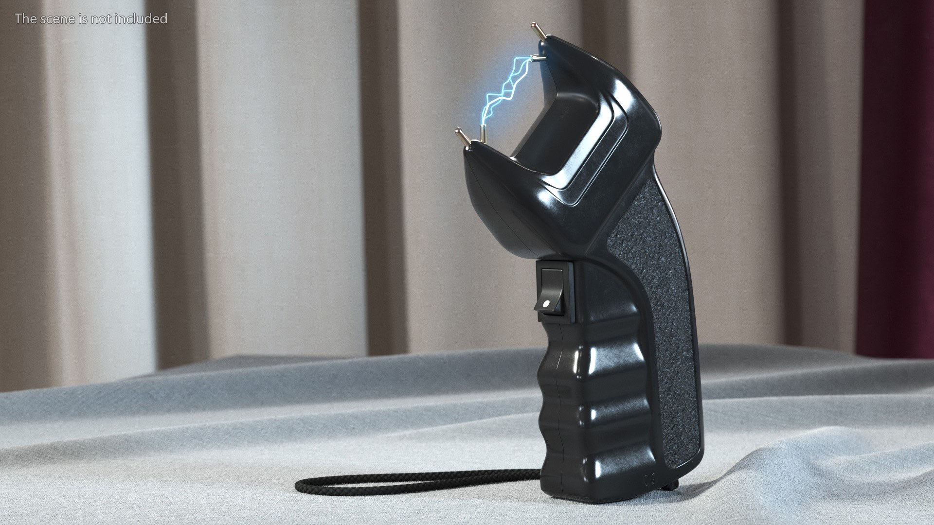 3D Professional Stun Gun With Electrical Charge Fur Model - TurboSquid ...