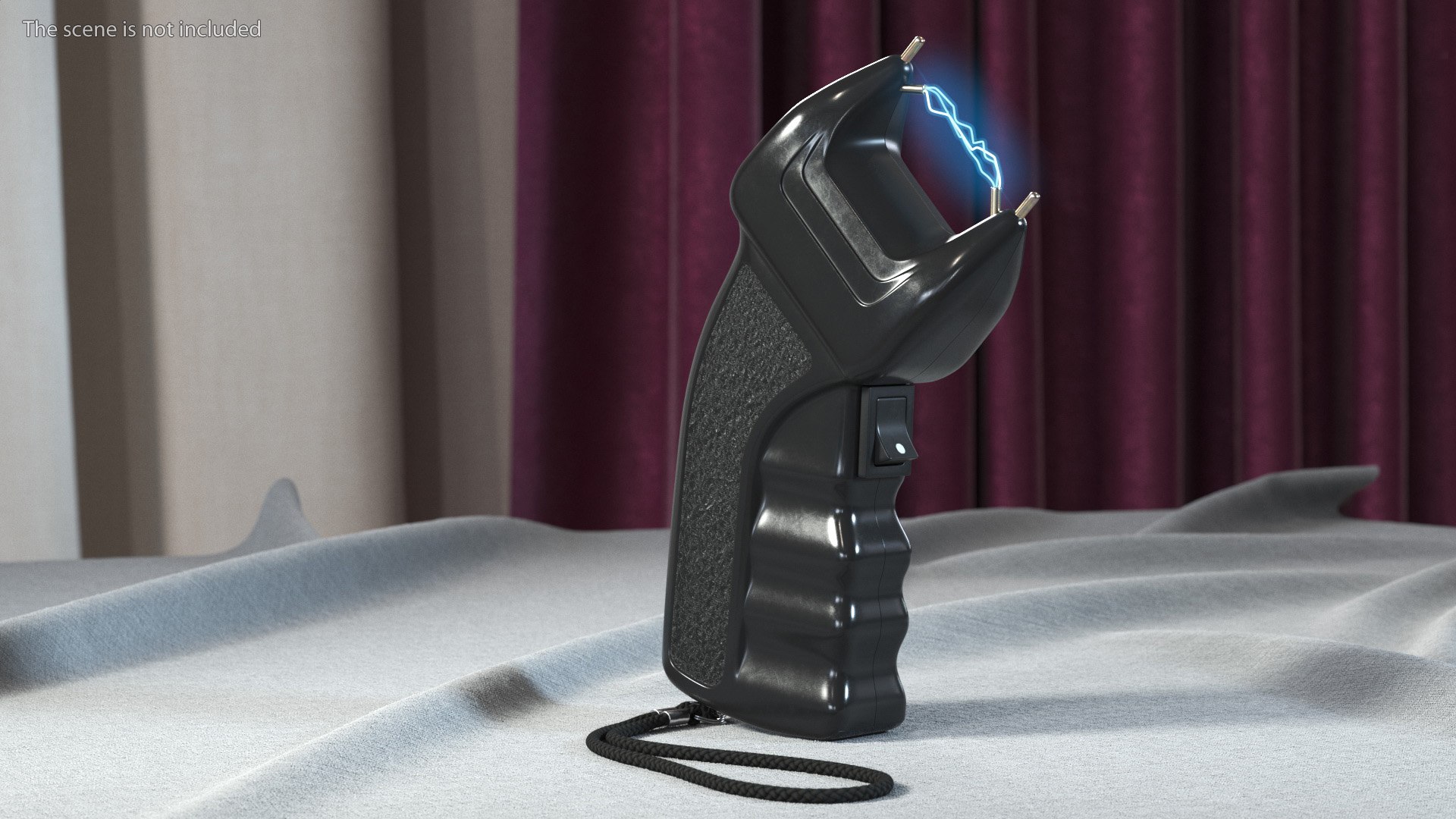 3D Professional Stun Gun With Electrical Charge Fur Model - TurboSquid ...