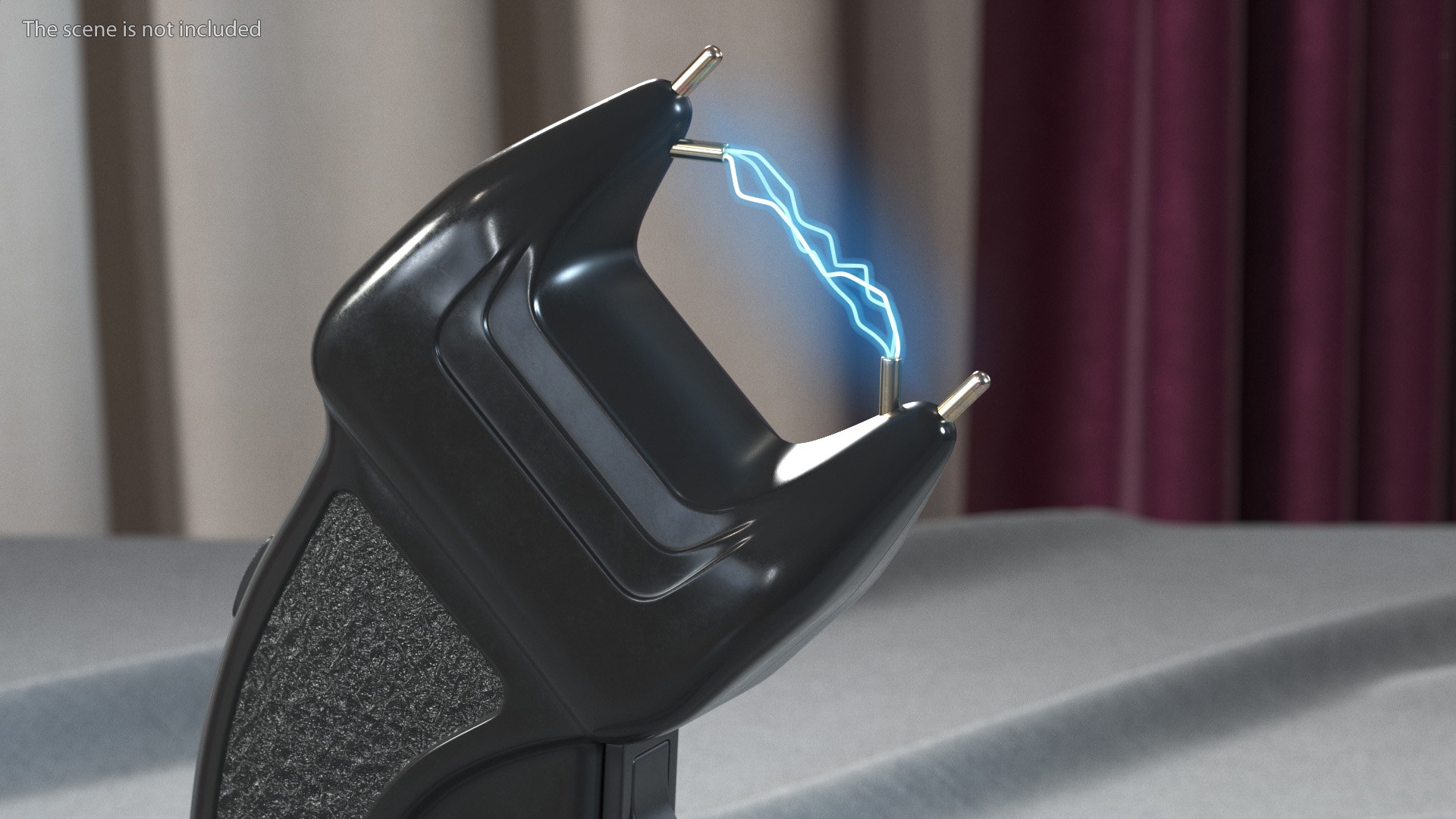 3D Professional Stun Gun With Electrical Charge Fur Model - TurboSquid ...