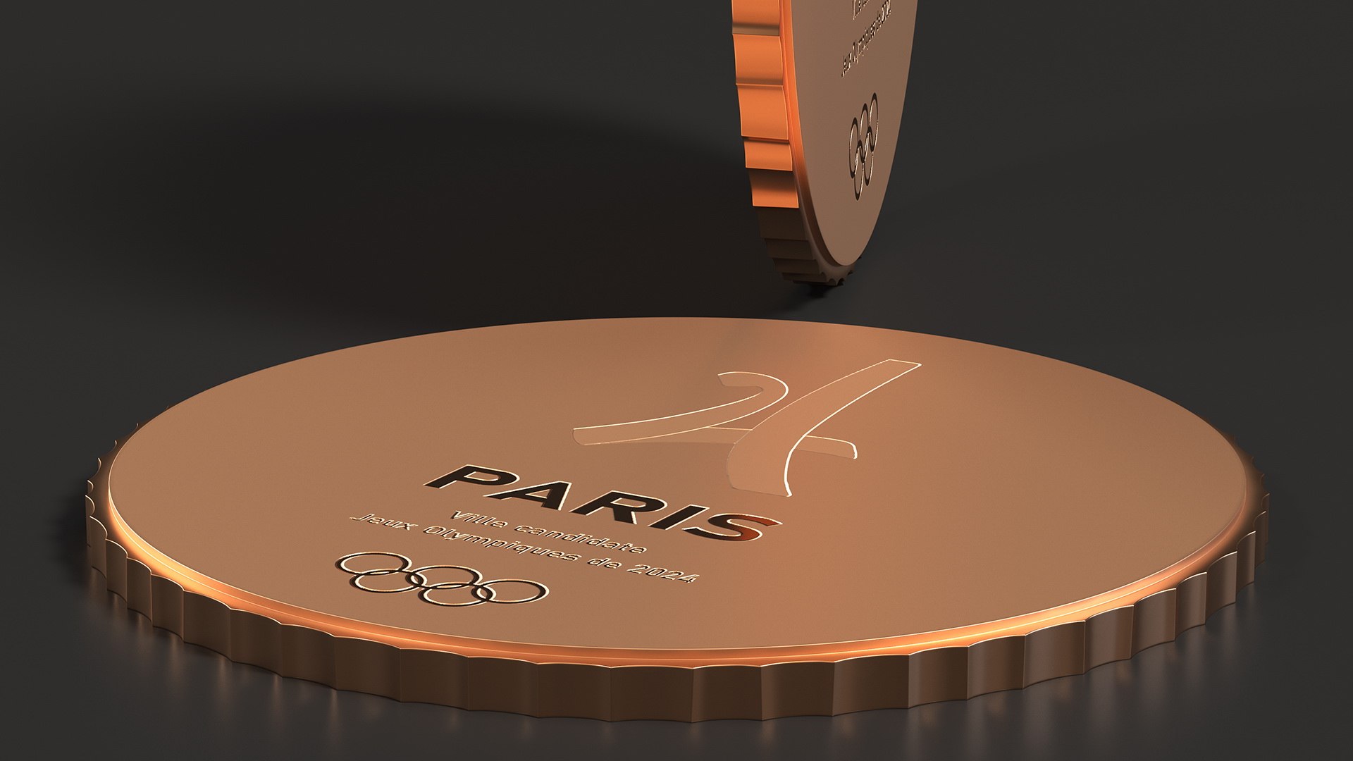 3D Bronze Olympic Medal Paris 2024 - TurboSquid 2003830