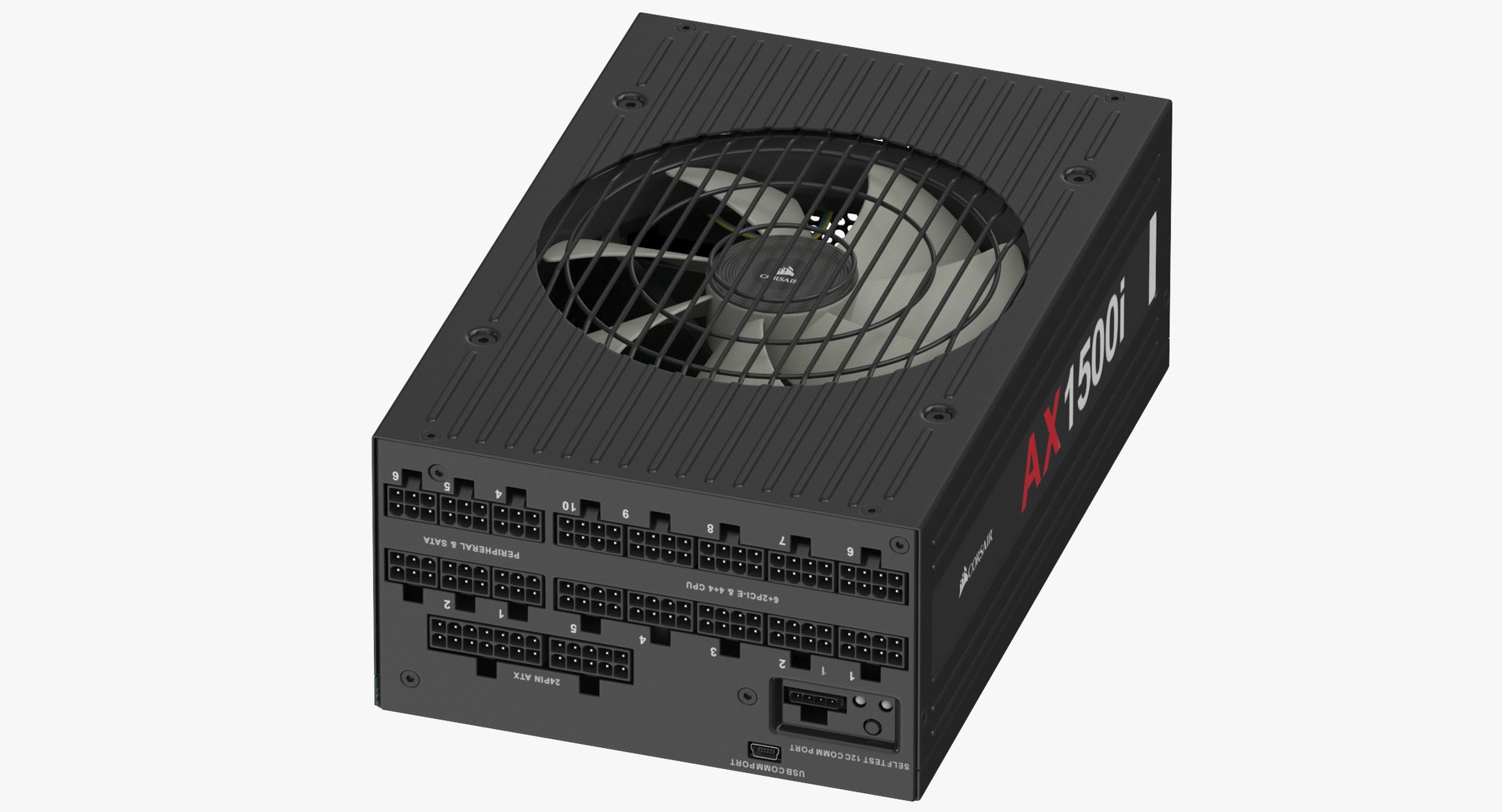 3D Power Supply Corsair Ax - TurboSquid 1420732