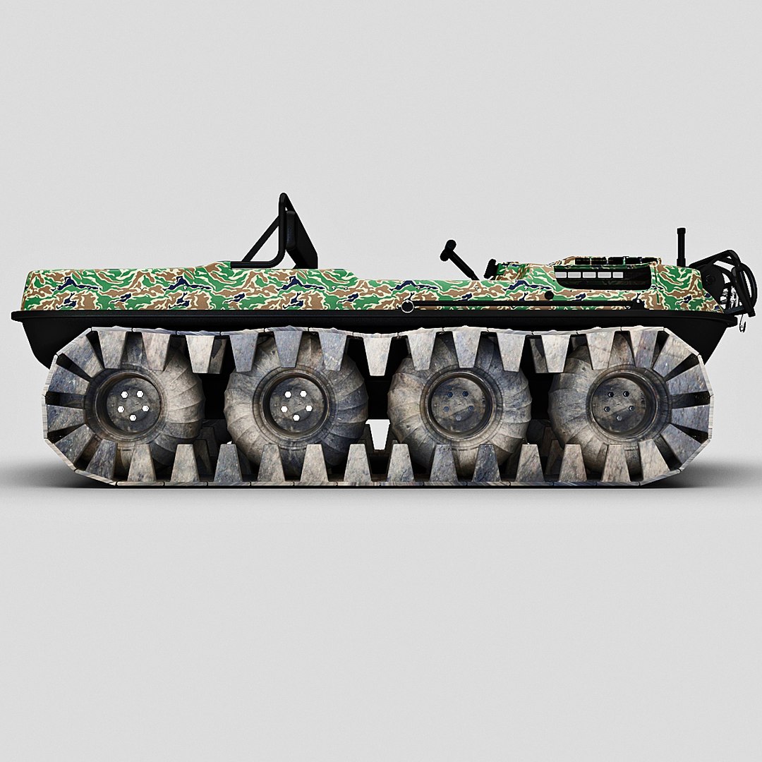 3d Amphibious Argo 8x8 Model