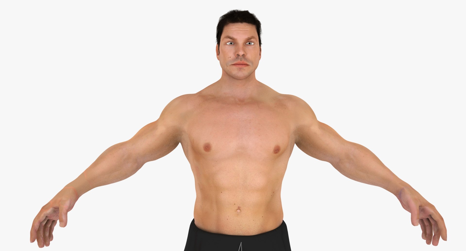 3d Jake Unrigged Realistic Male