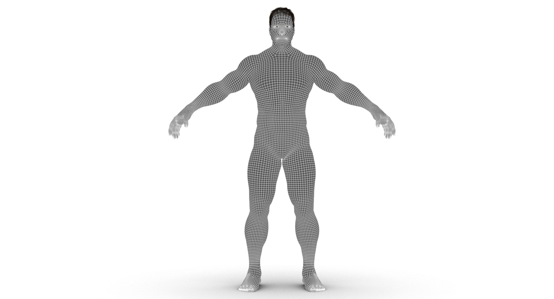 3d Jake Unrigged Realistic Male