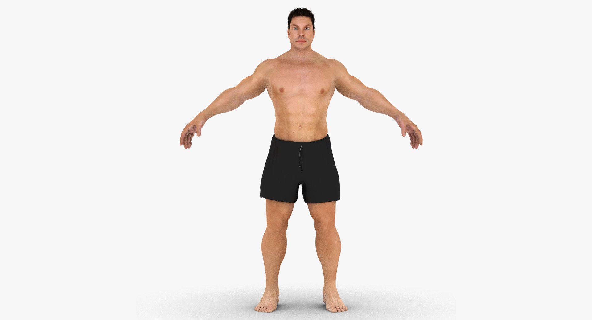 3d Jake Unrigged Realistic Male