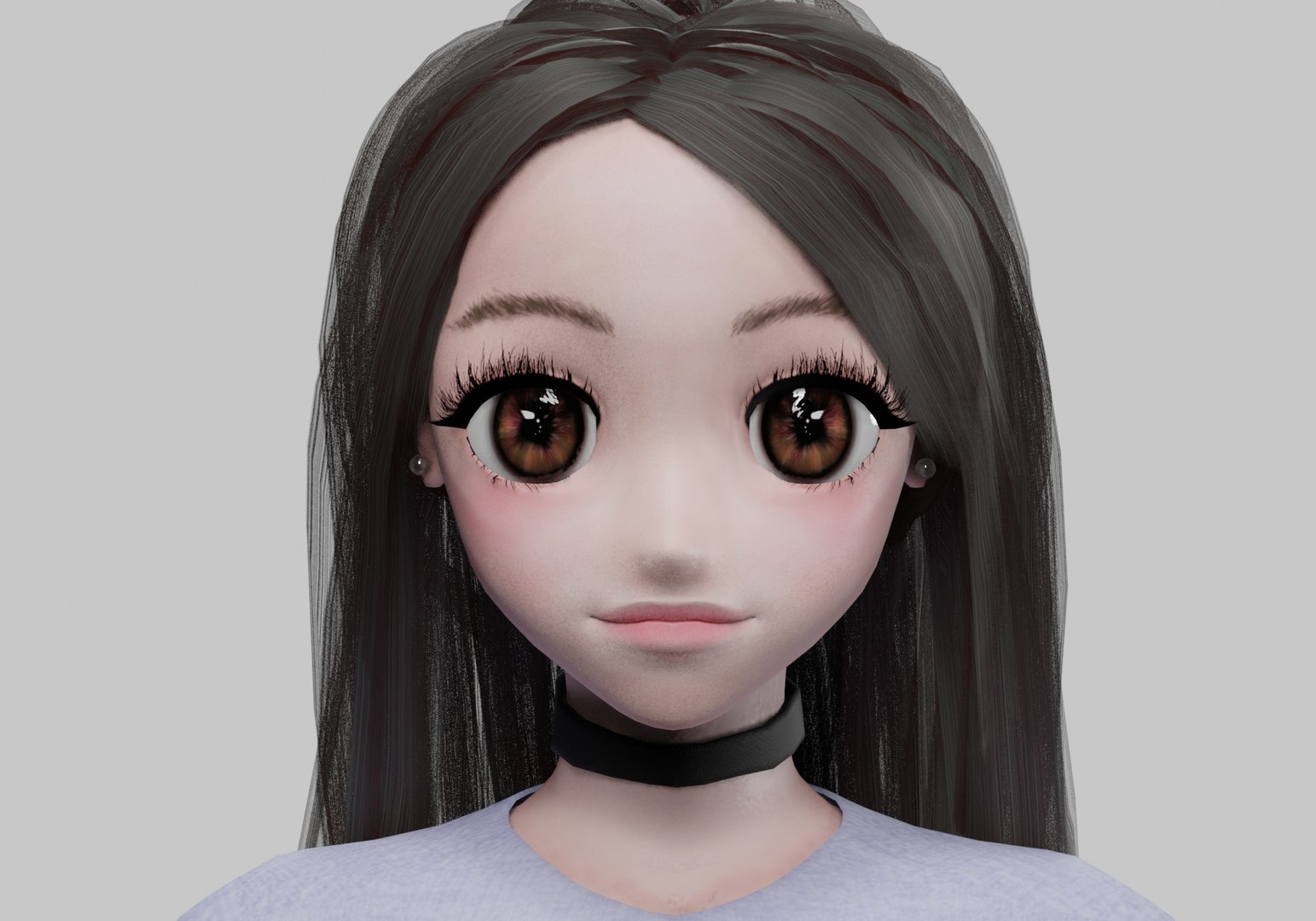 Cute Cartoon Girl V32692 3D Model - TurboSquid 2269221