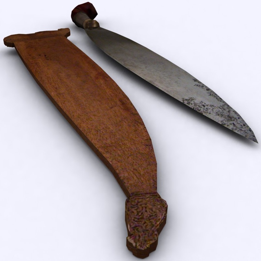 kris weapons steel 3d model