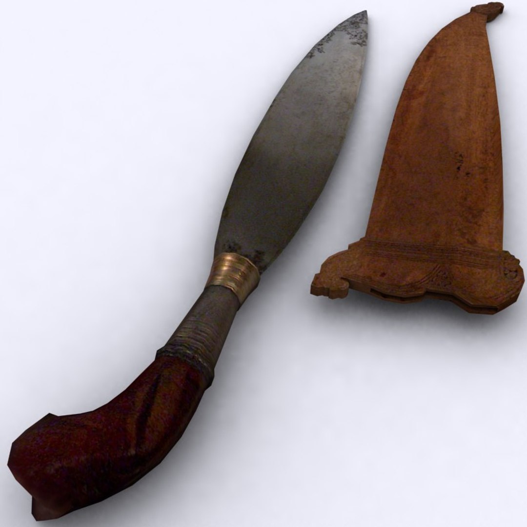 kris weapons steel 3d model