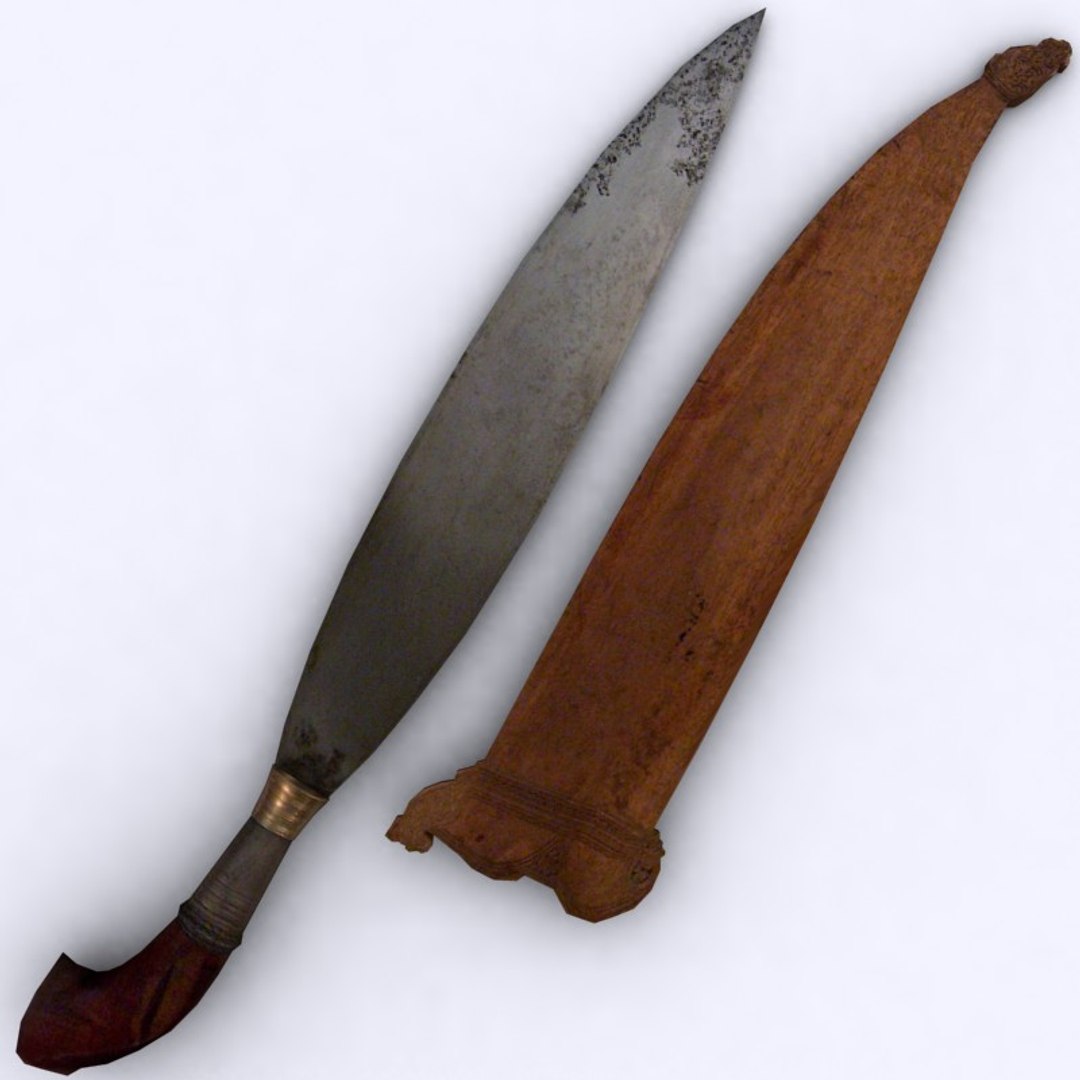 kris weapons steel 3d model