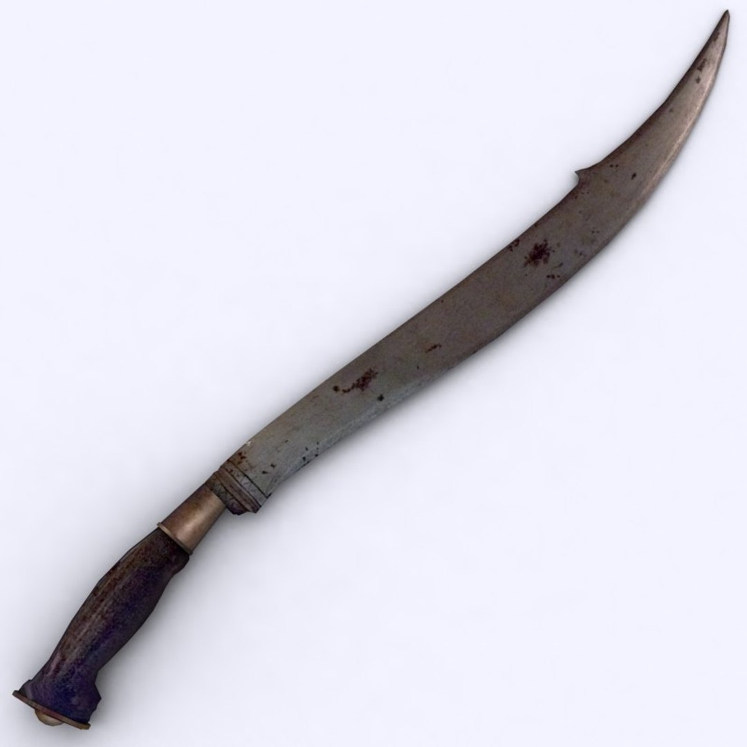 kris weapons steel 3d model