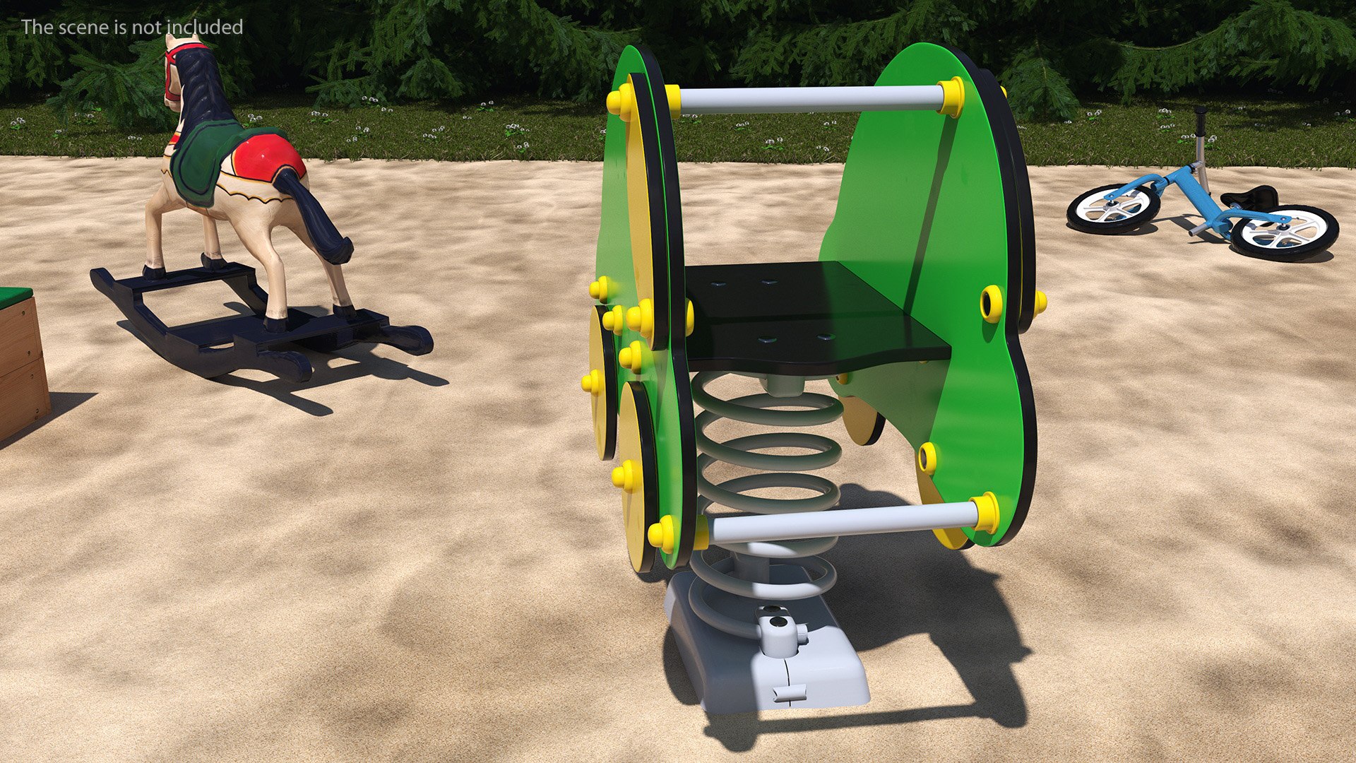 3D Playground Springer Car - TurboSquid 2068458