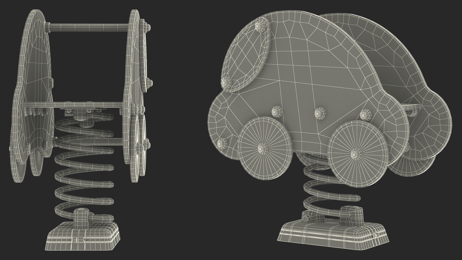 3D Playground Springer Car - TurboSquid 2068458