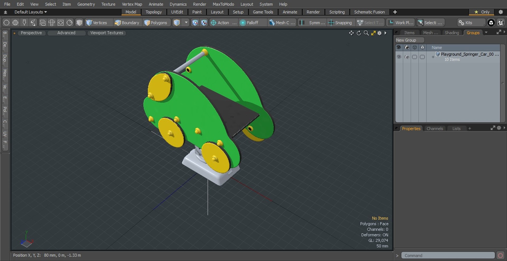 3D Playground Springer Car - TurboSquid 2068458