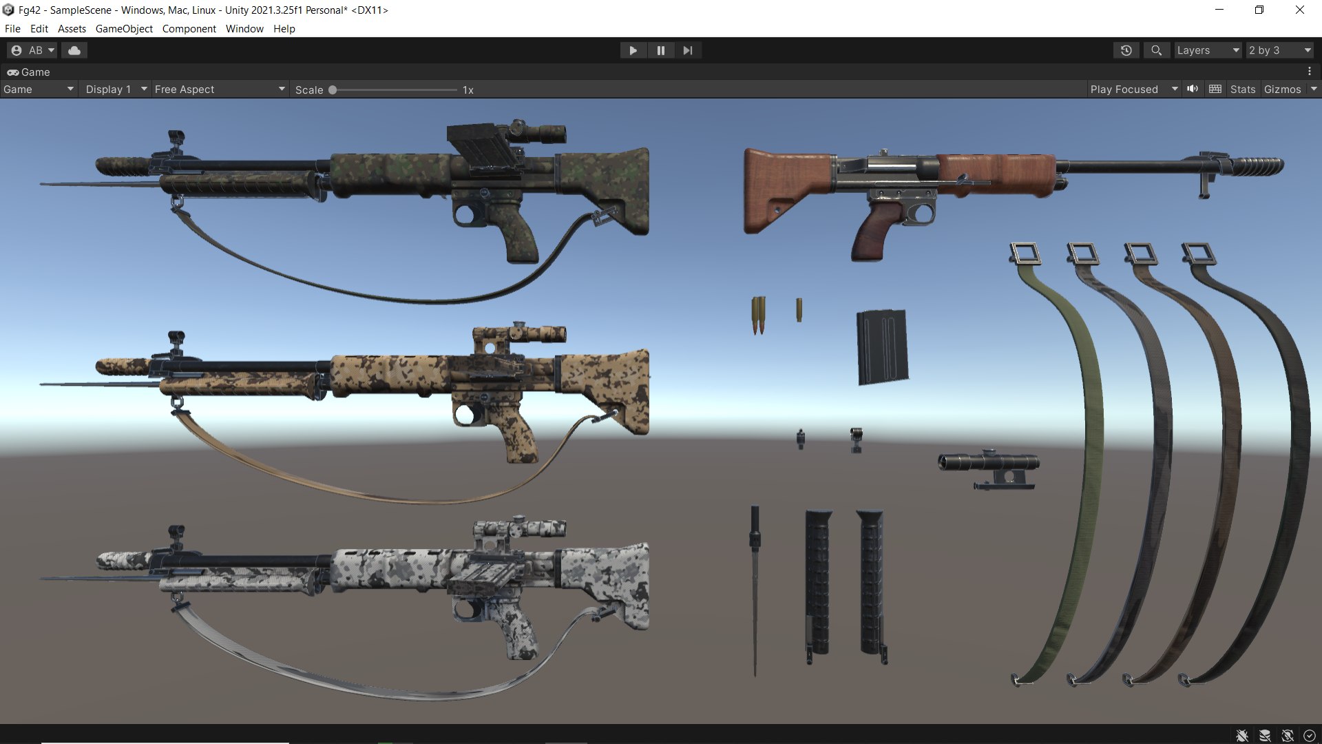 3D FG42 Ww2 Weapon Fps - Tps - TurboSquid 2402903