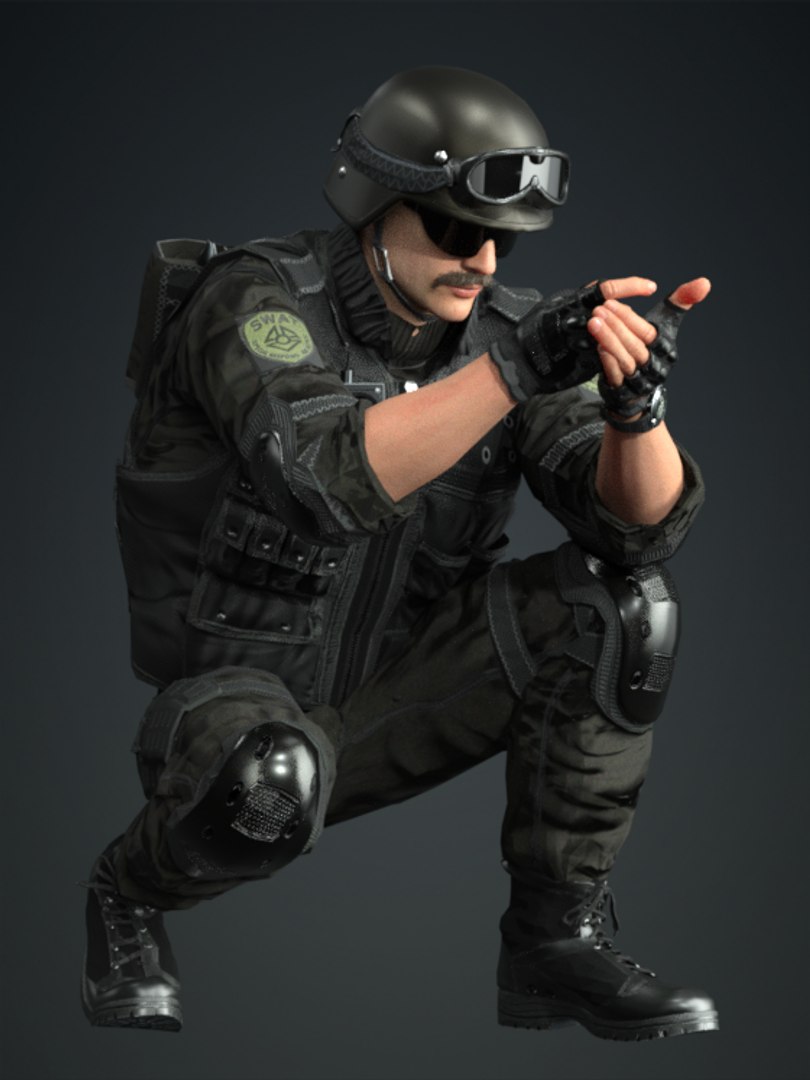 Realistic Rigged Army Character Man 3D Model model - TurboSquid 2135710