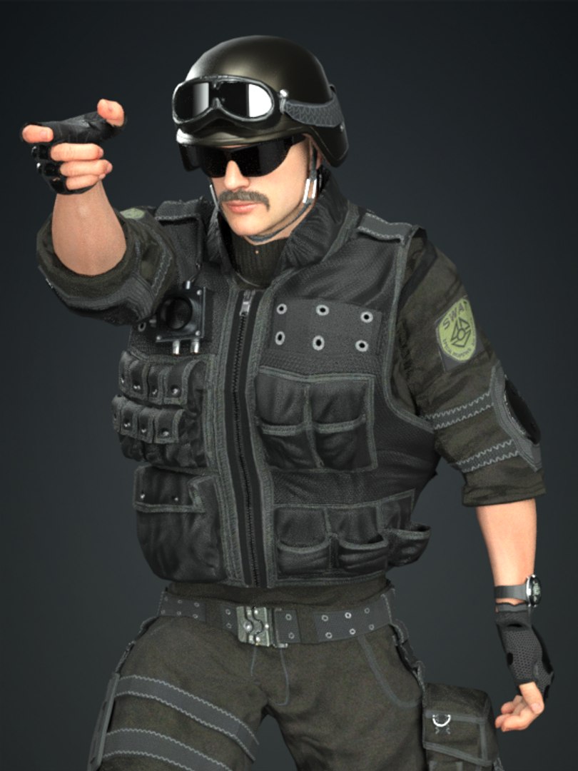 Realistic Rigged Army Character Man 3D Model model - TurboSquid 2135710