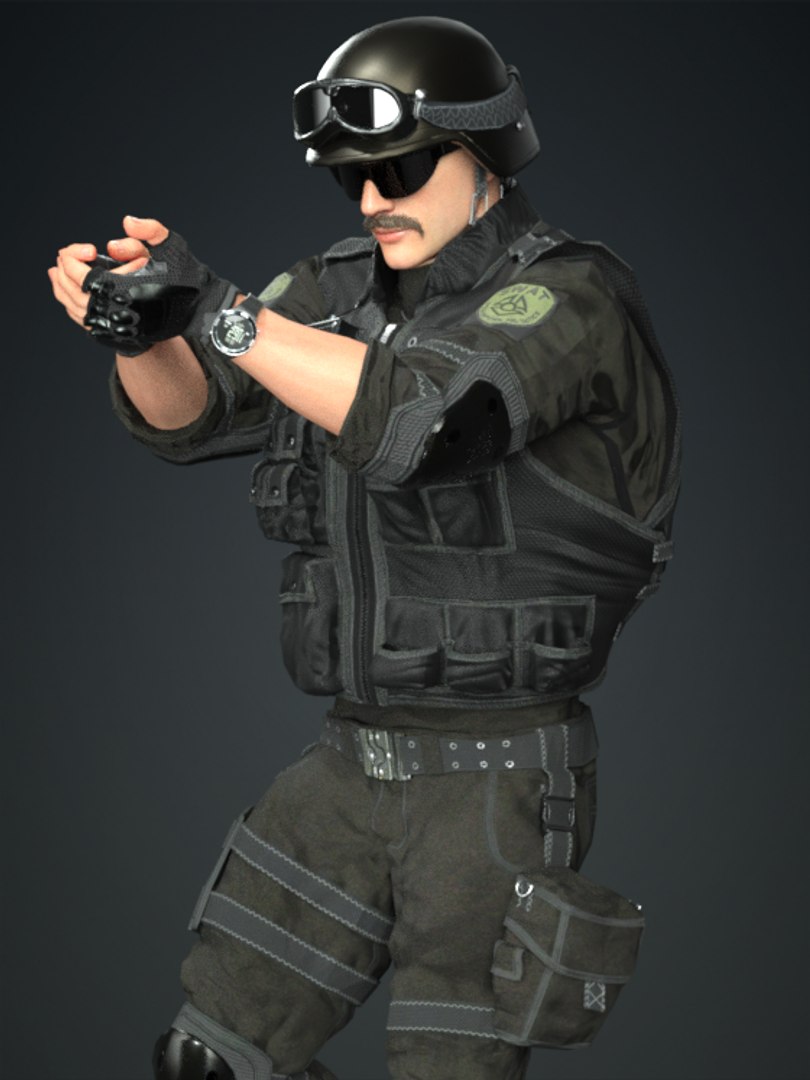 Realistic Rigged Army Character Man 3D Model model - TurboSquid 2135710