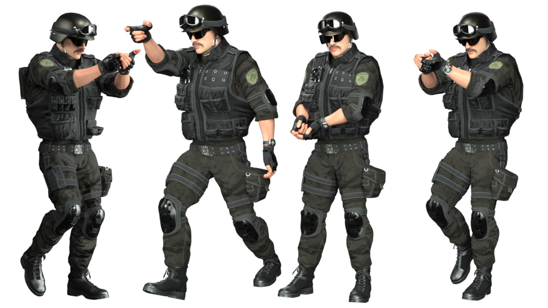 Realistic Rigged Army Character Man 3D Model model - TurboSquid 2135710