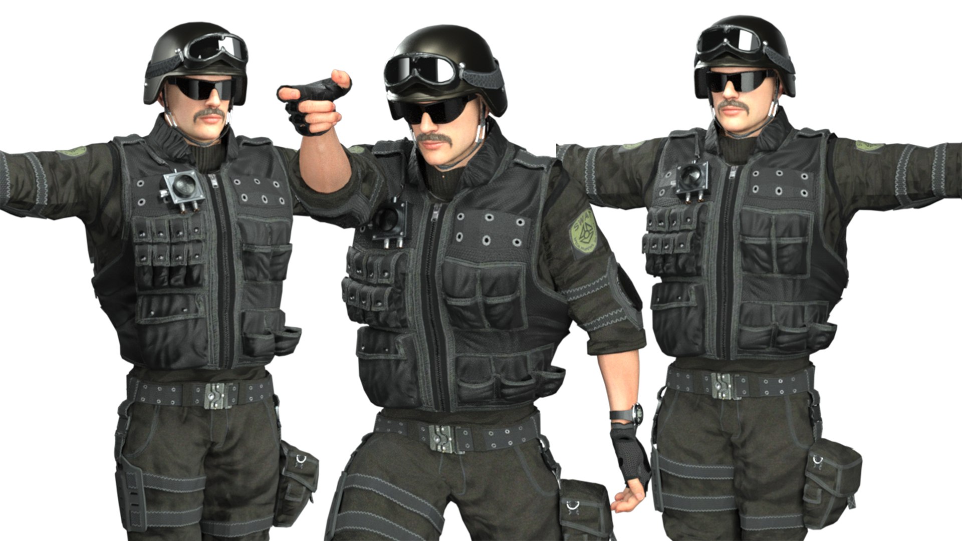 Realistic Rigged Army Character Man 3D Model model - TurboSquid 2135710