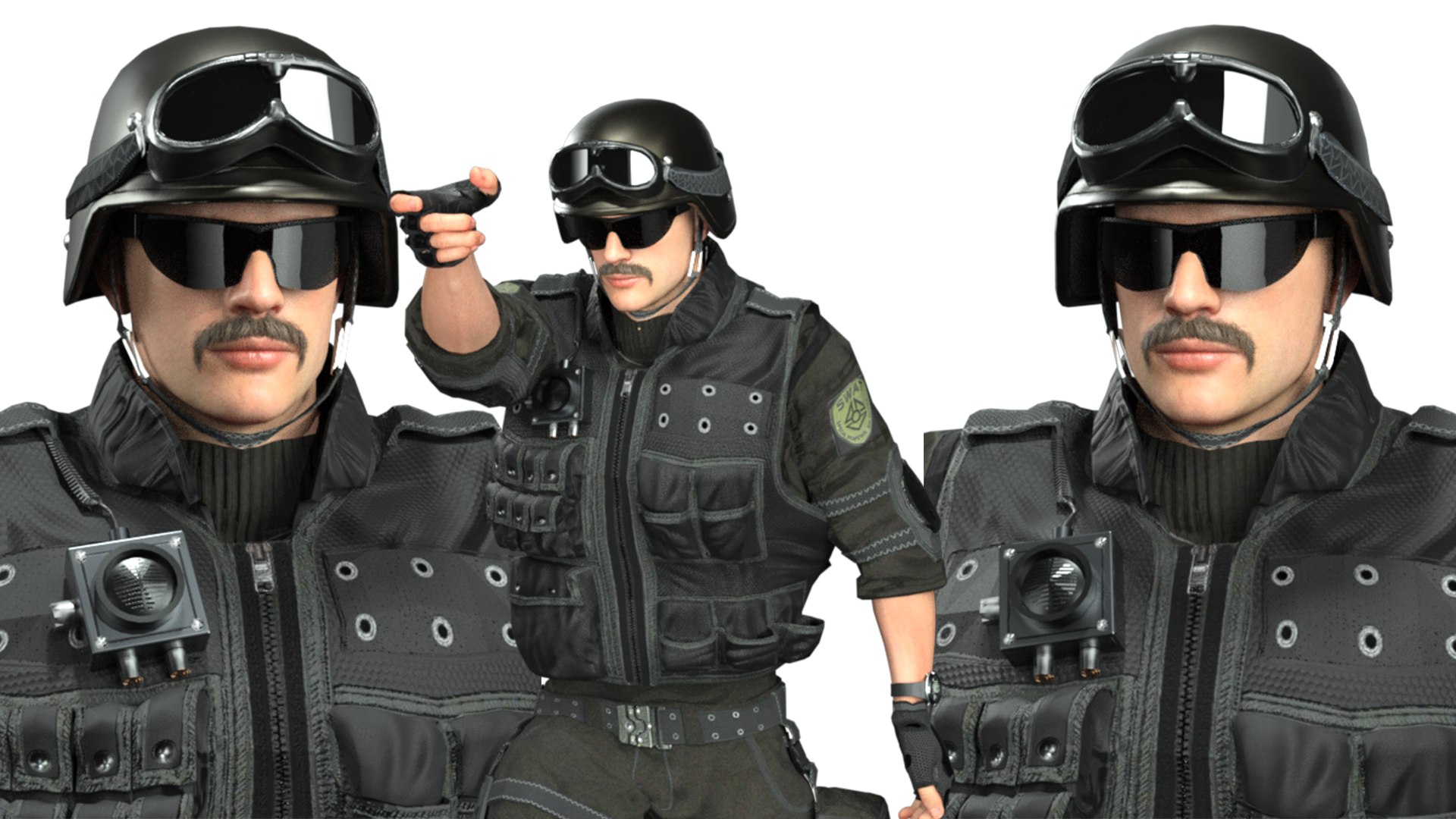 Realistic Rigged Army Character Man 3D Model model - TurboSquid 2135710