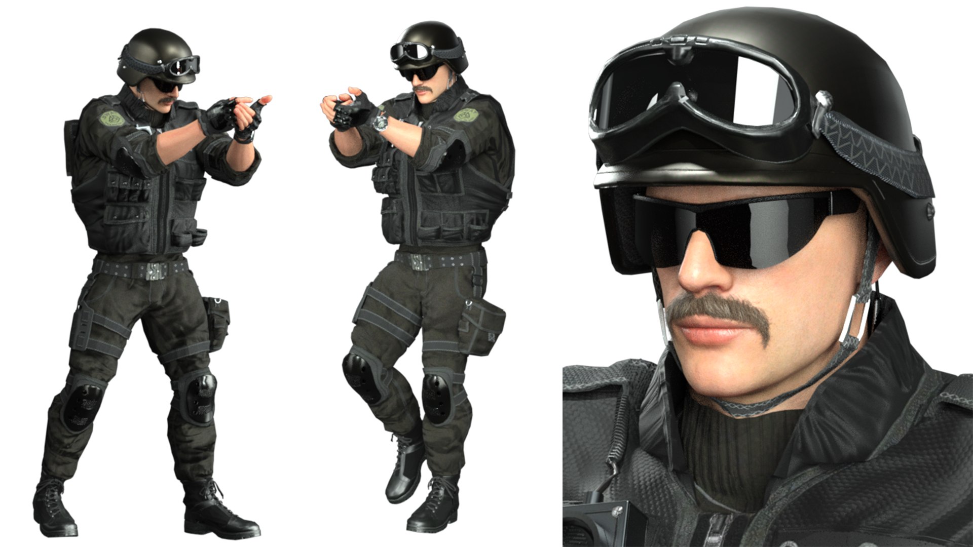 Realistic Rigged Army Character Man 3D Model model - TurboSquid 2135710