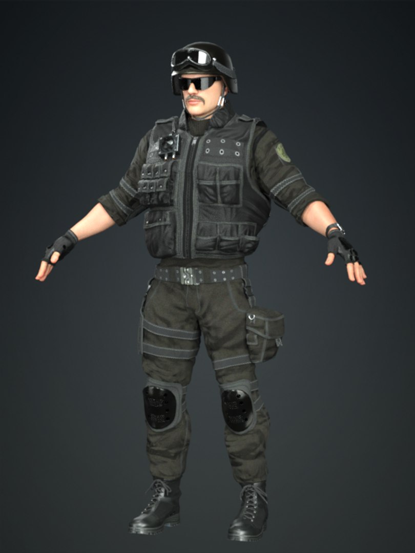 Realistic Rigged Army Character Man 3D Model Model - TurboSquid 2135710