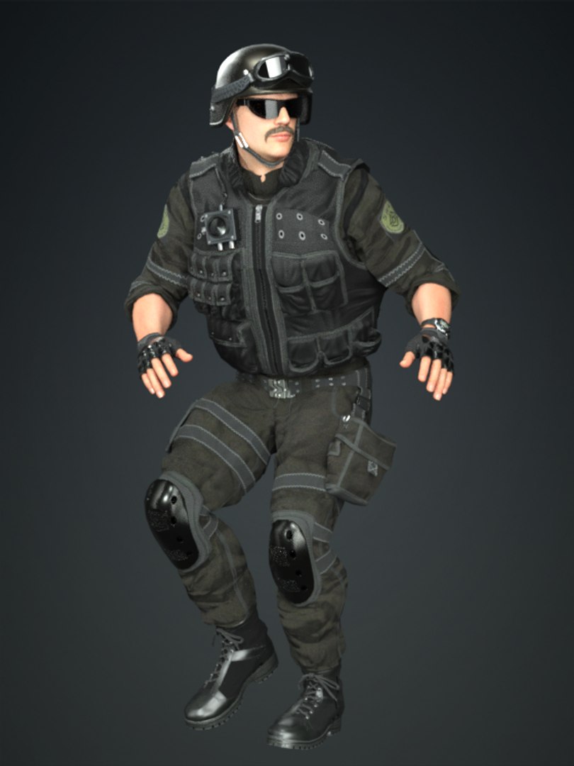 Realistic Rigged Army Character Man 3D Model model - TurboSquid 2135710