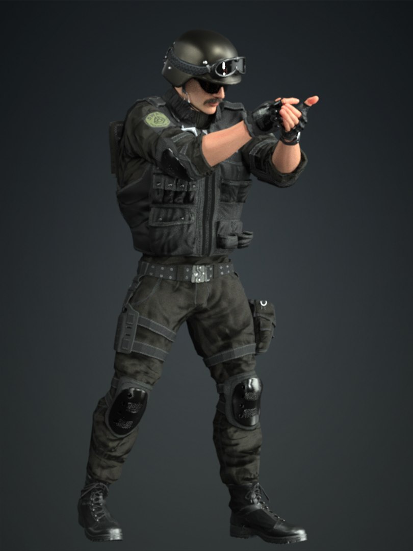 Realistic Rigged Army Character Man 3D Model model - TurboSquid 2135710