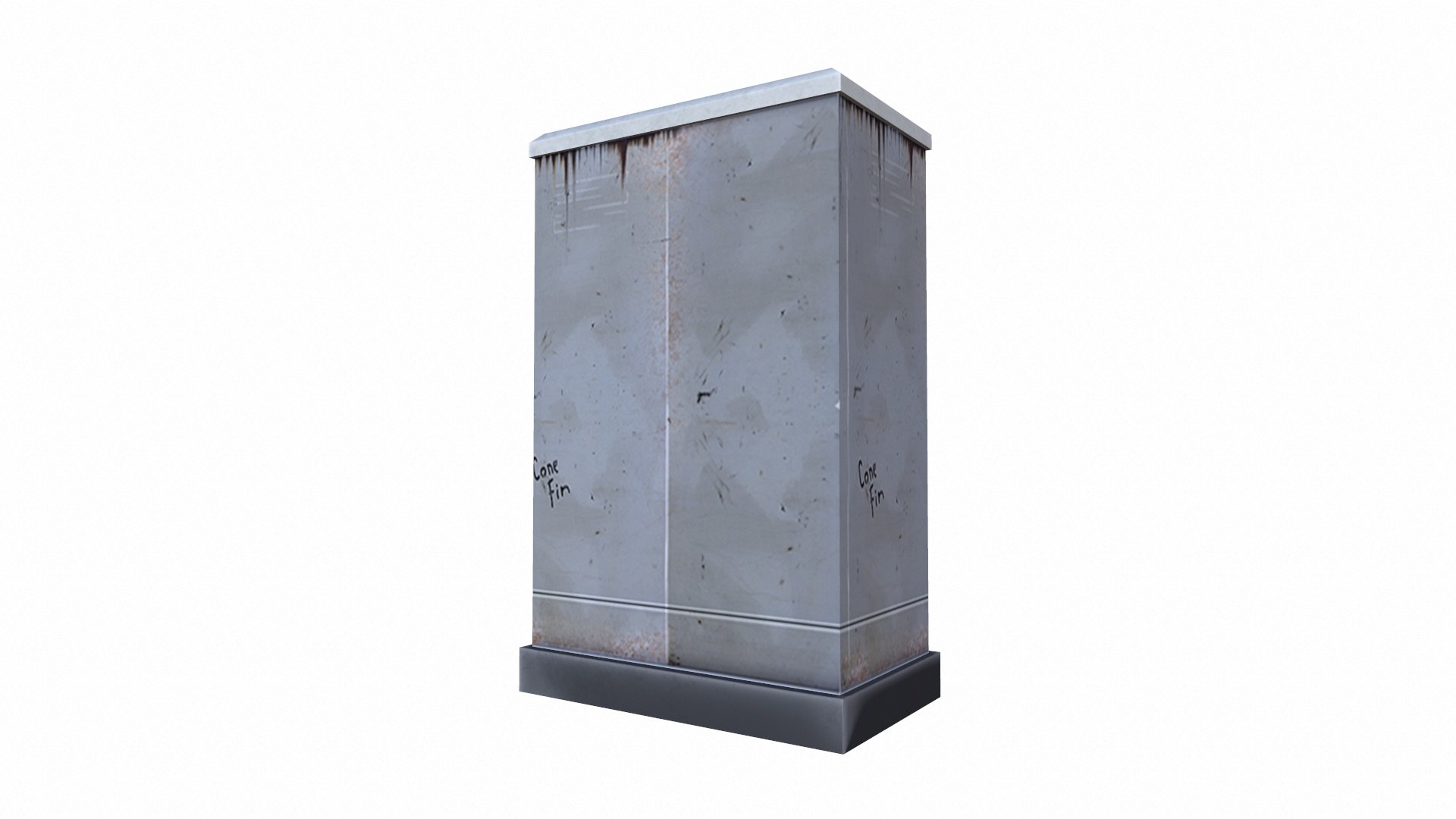 Rusted Electric Panel Model - TurboSquid 2324176