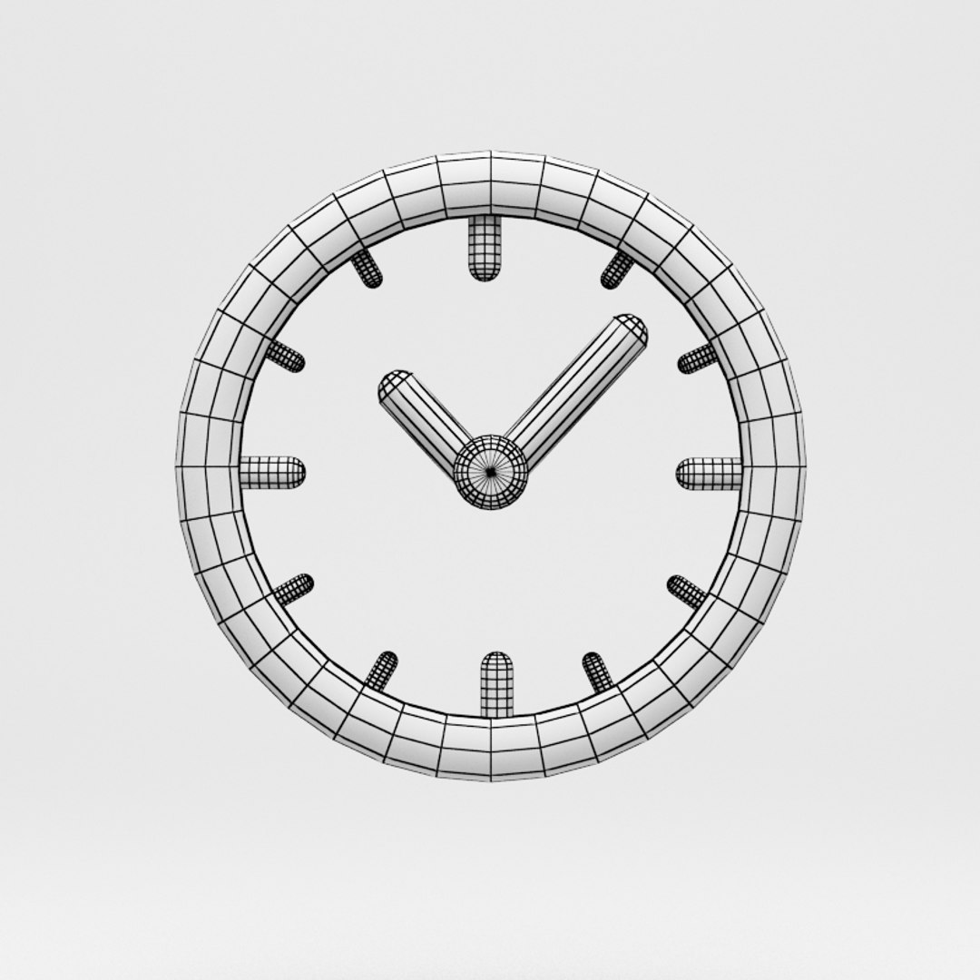 Clock Icon 3d Max