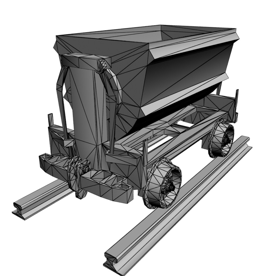 3d Model Of Ready Minecart