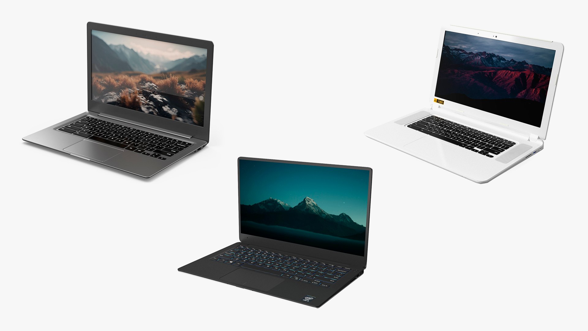 3D Modern Laptops Collection Model - TurboSquid 2299524