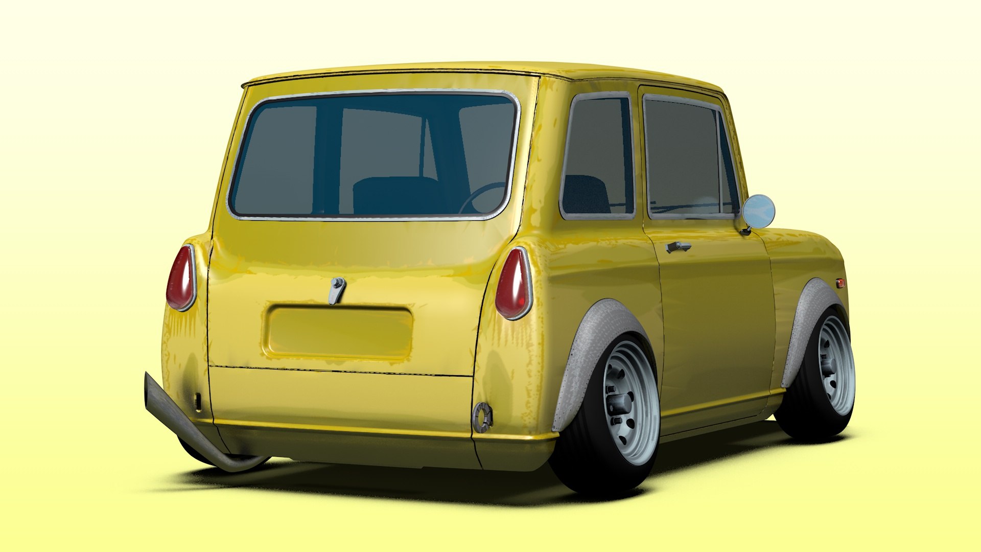 3D Slammed Car Model - TurboSquid 2170663